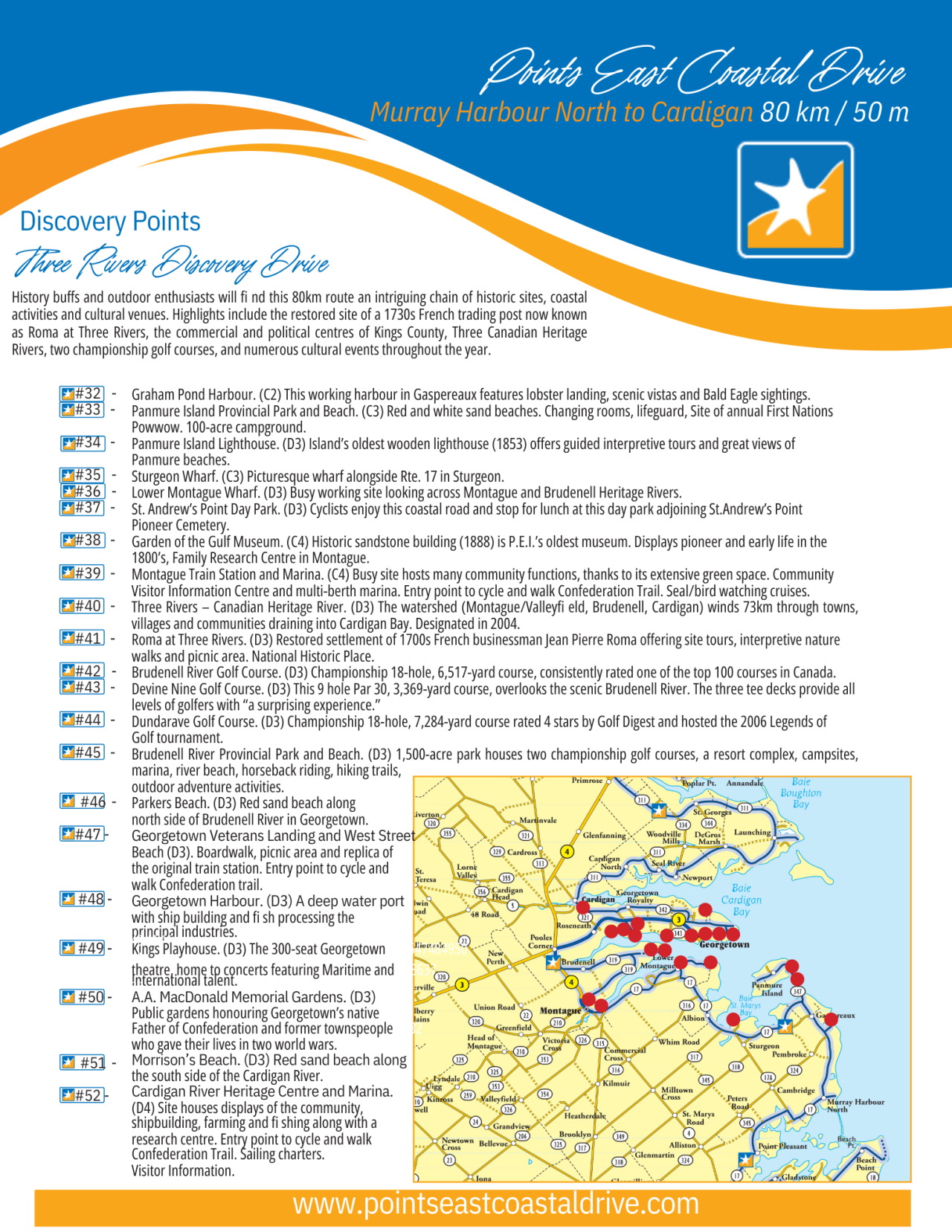 Three Rivers Discovery Drive | Points East Coastal Drive | Prince ...